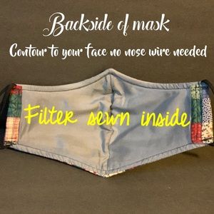 Hand Crafted | Accessories | Wild Red Poppies Designer Face Mask | Poshmark